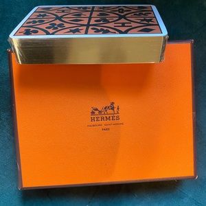 Hermes | Games | Herms Vintage Collectible Playing Cards Original Box ...